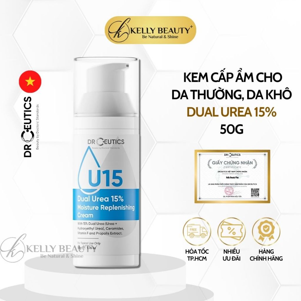 Kem Cấp Ẩm DrCeutics Dual Urea 15% Moisture Replenishing Cream | Kelly ...