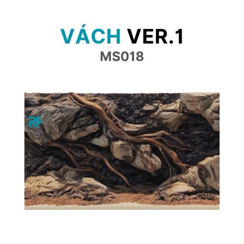 Layout Vách Suối ver.1 vân đá da voi dùng trang trí bể cá thuỷ sinh ...