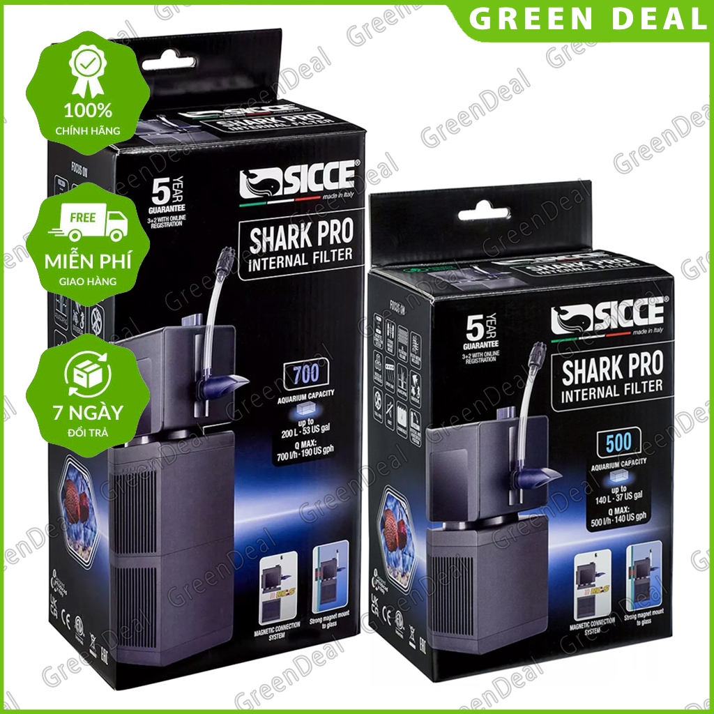 [BH 03 năm] SICCE - Shark PRO Internal Filter | Máy lọc góc làm sạch ...