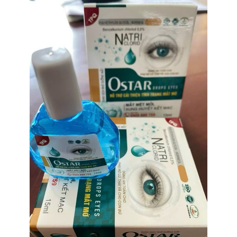 Nước NHỎ MẮT Ostar drops eyes - Giữ ẩm cho mắt khi dùng lens 15ml ...