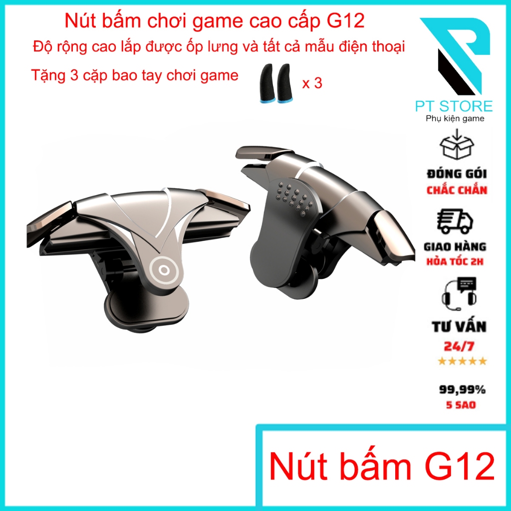 Nút bấm chơi game cao cấp G12 - Độ rộng lớn lắp được cả ốp lưng - Lực ...