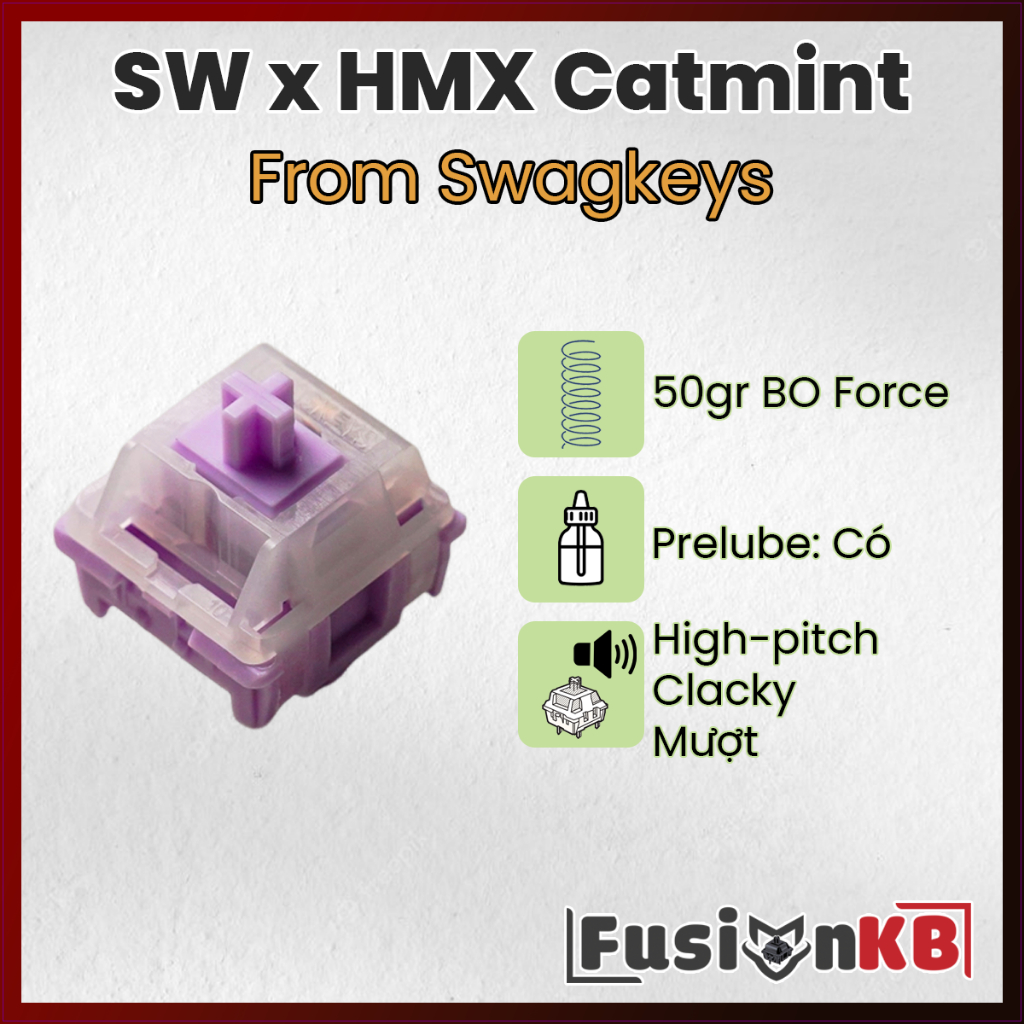 HMX Catmint | SWK x HMX Catmint | Linear Switch | Clacky Switch ...