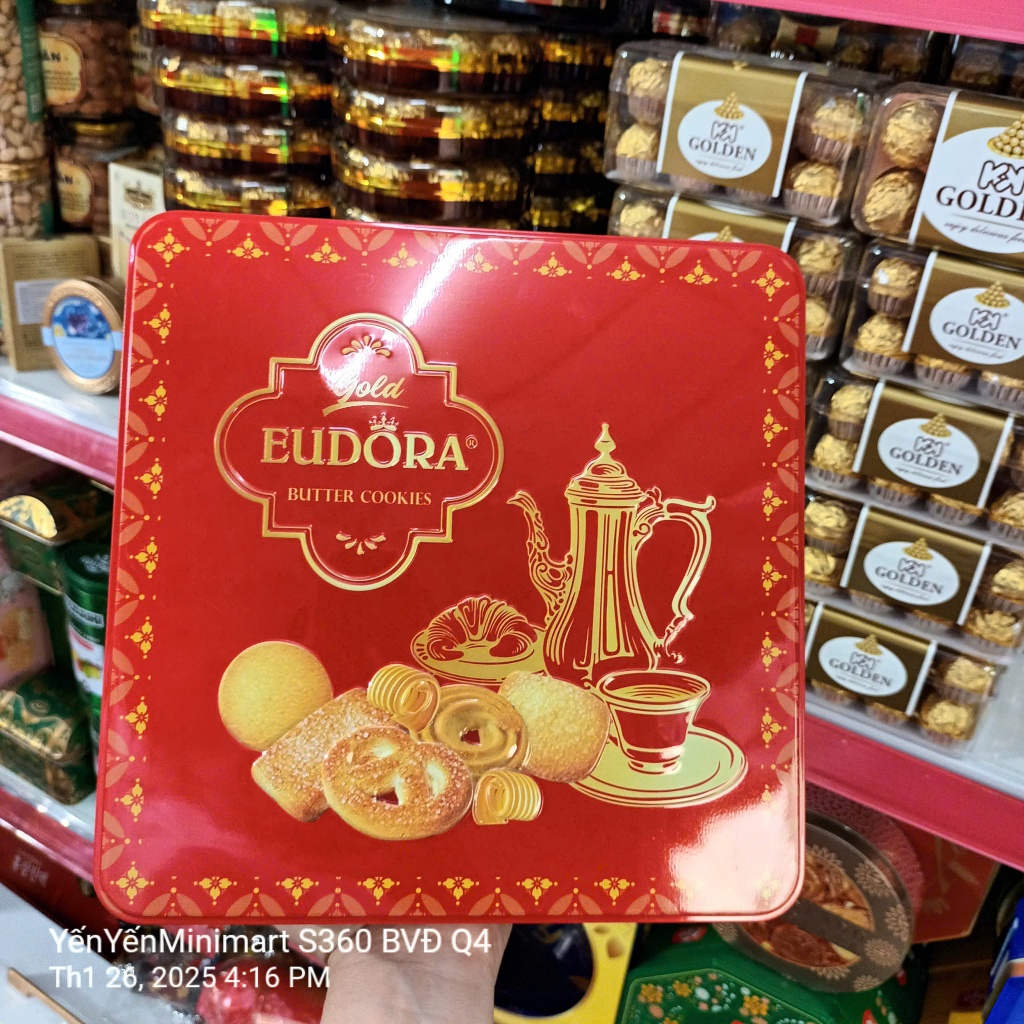 BÁNH EUDORA HỘP THIẾC BÌNH TRÀ 364G | Shopee Việt Nam