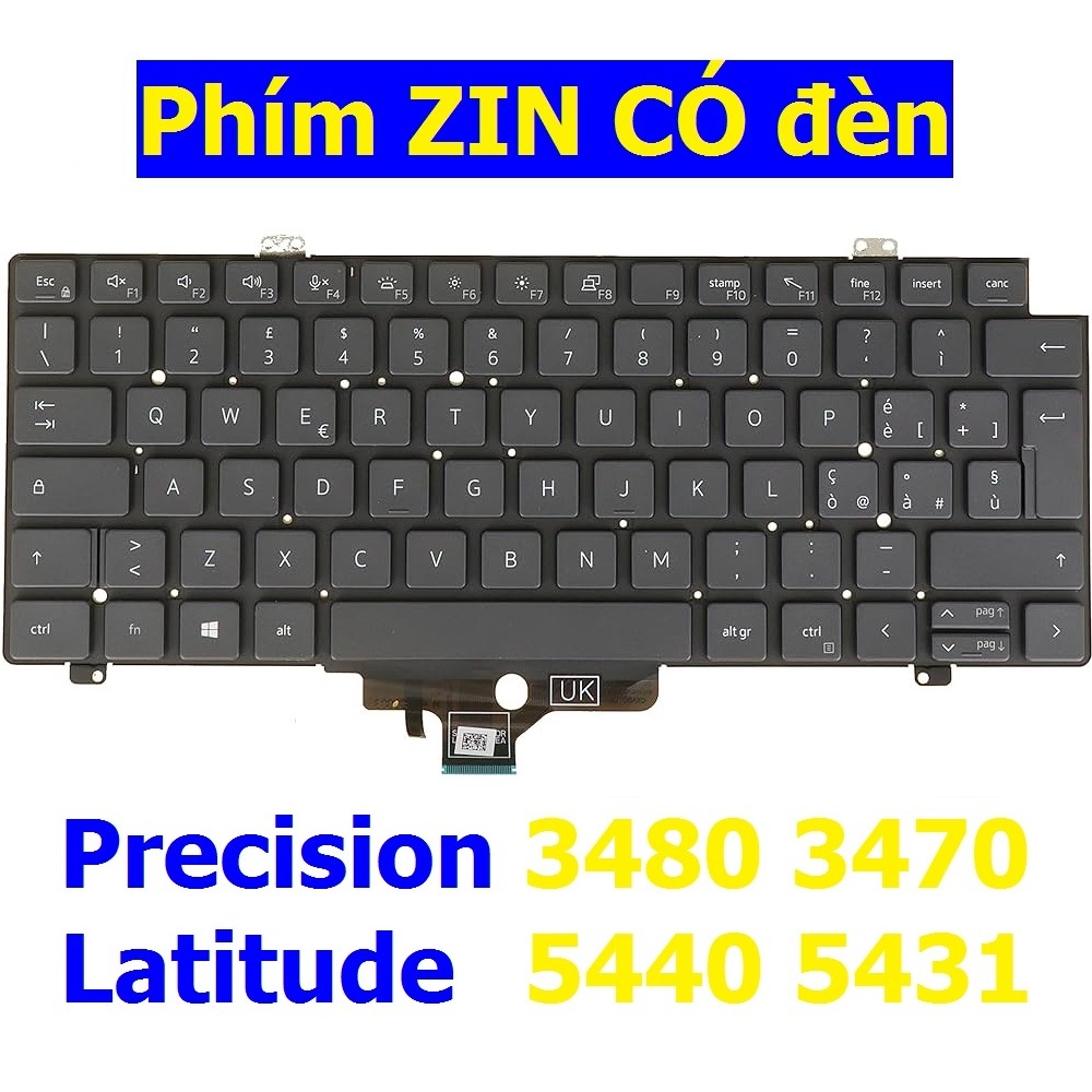 Bàn phím laptop Dell Latitude 5440 5430 5431, bàn phím laptop Dell ...