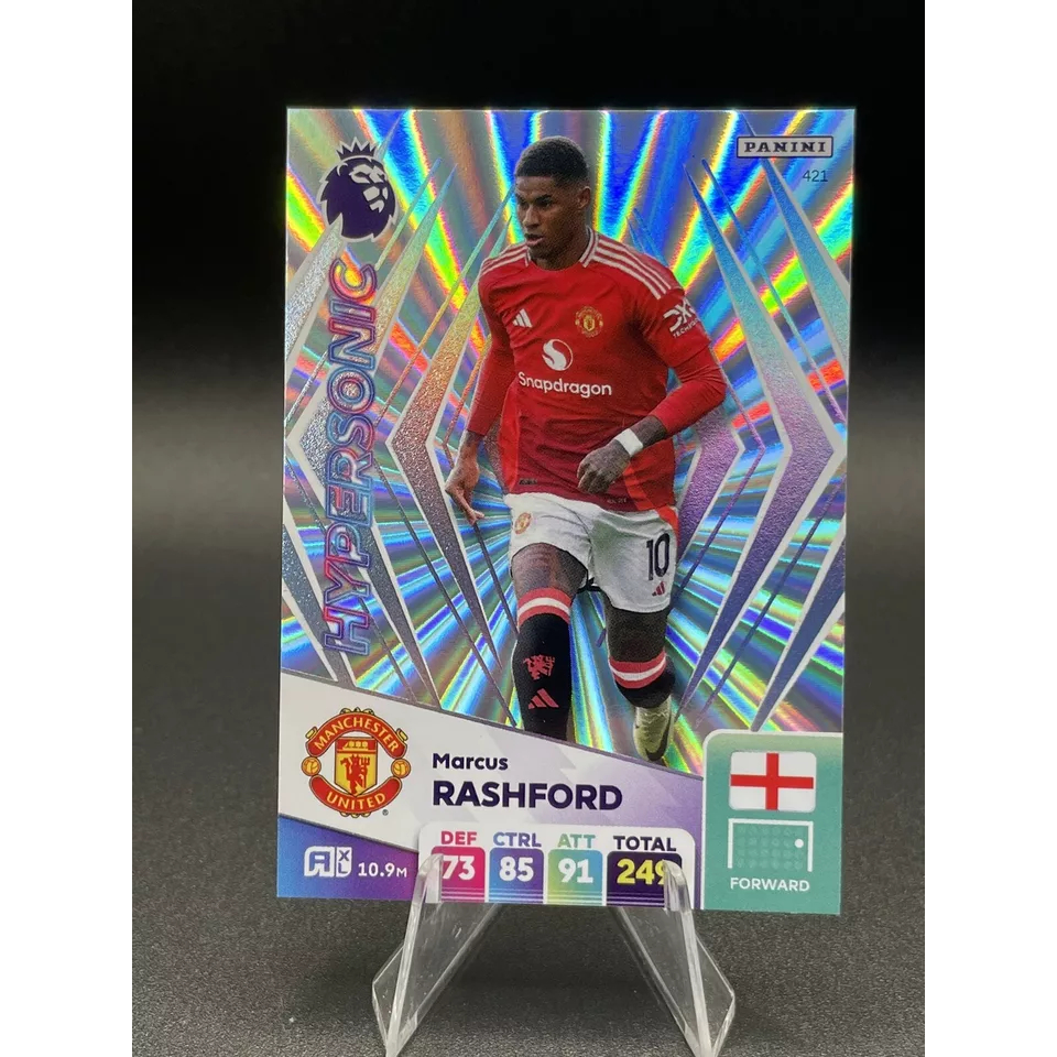 Thẻ HYPERSONIC Marcus Rashford Hypersonic Match Attax Panini Adrenalyn ...