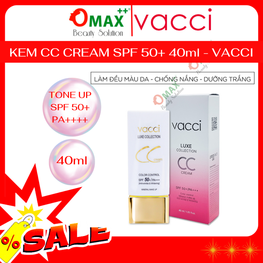 CC VACCI - KEM PHẤN NỀN THẾ HỆ MỚI DƯỠNG TRẮNG DA ĐA CHỨC NĂNG - CC ...