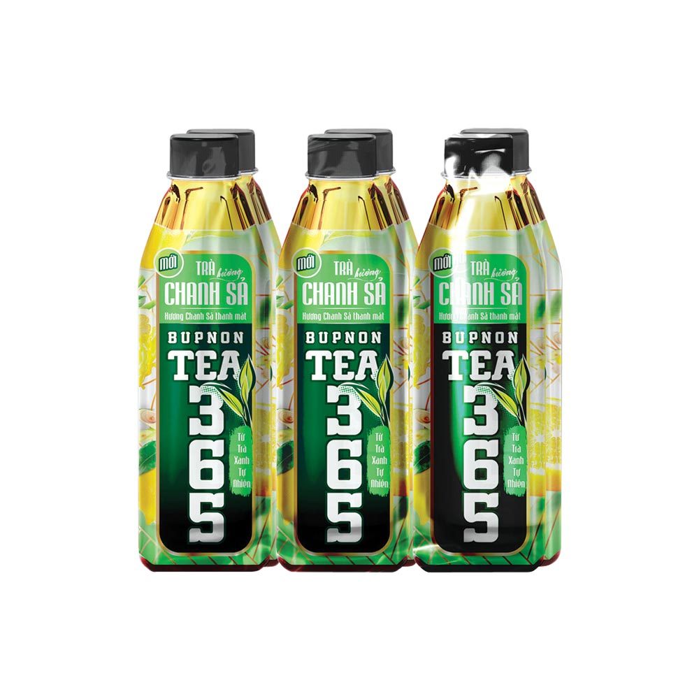 Lốc 6 Chai - Trà Chanh Sả BUPNON Tea365 500ml | Shopee Việt Nam