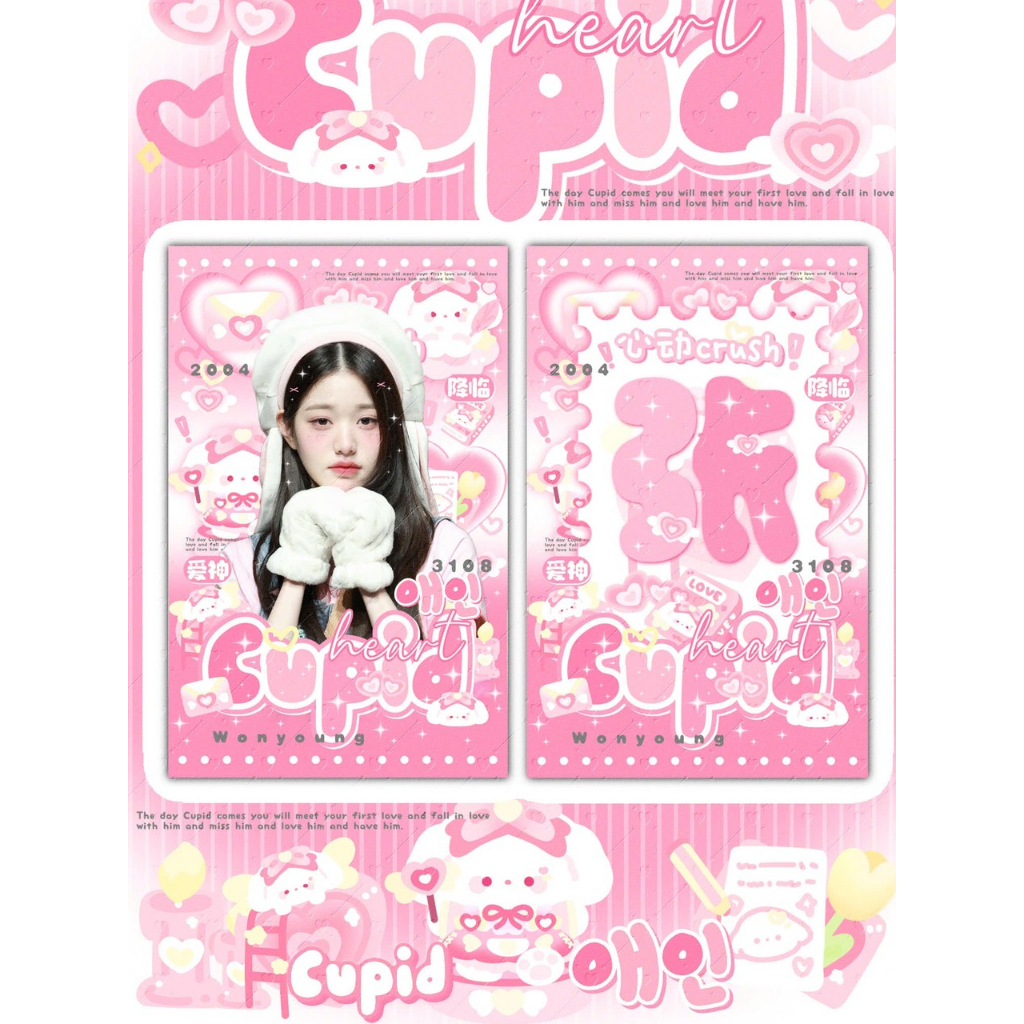 CARD DES IVE WONYOUNG (Cupid) | Shopee Việt Nam