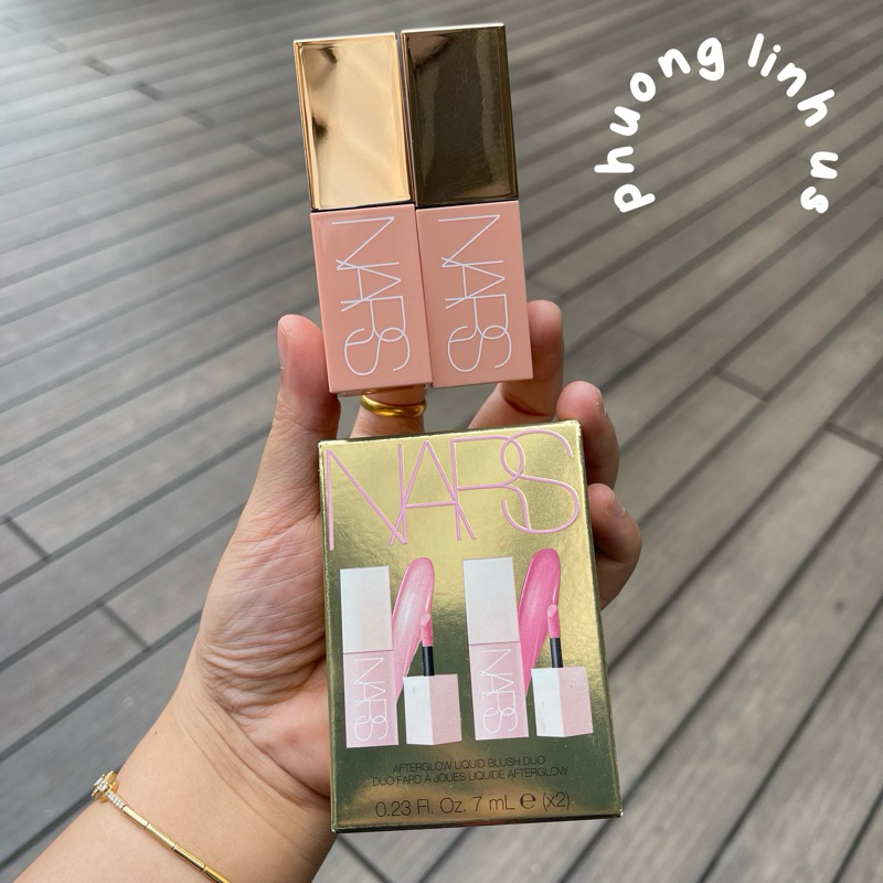 [Bill Sephora US] Set 2 Má Hồng dạng kem Nars Afterglow Liquid Blush duo gồm Orgasm, Bubbly 7ml ...
