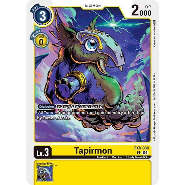 Thẻ Bài Digimon Mã EX8-030 - Tapirmon - Digimon - Common | Shopee Việt Nam