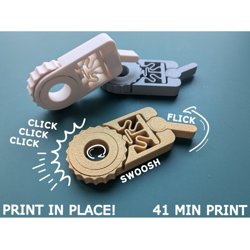 Fidget Click Clack Swoosh! Print in Place in 3d | Shopee Việt Nam