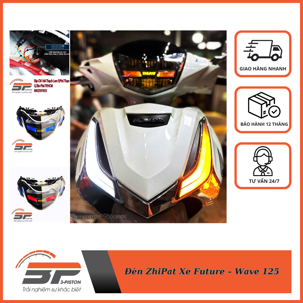 Đèn ZhiPat Xe Future – Wave 125 - BH 12 tháng | Shopee Việt Nam