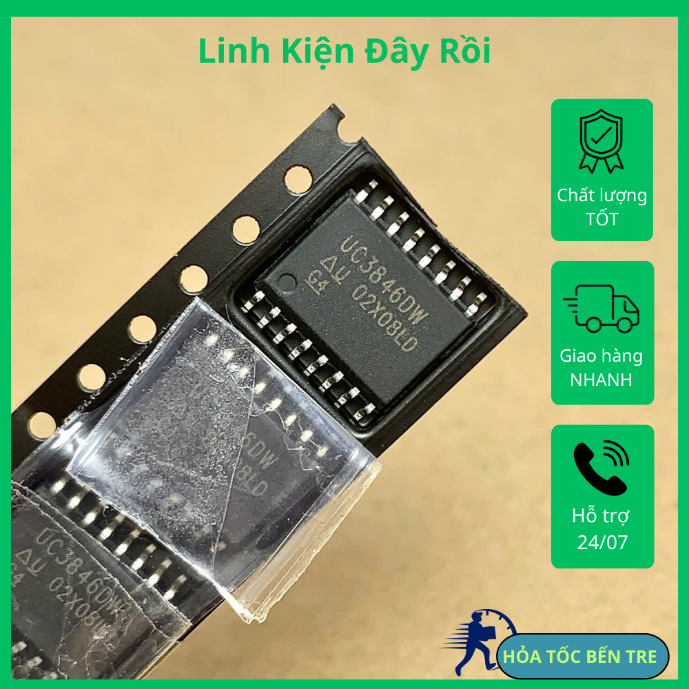 Linh kiện điện tử ic dao động UC3846 UC3846DW SOP16 chính hãng | Shopee Việt Nam