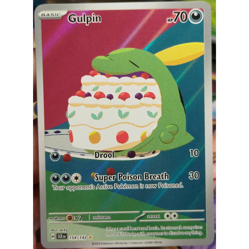 [KW2 Pokemon] [EN] Thẻ Gulpin - 154/142 - Illustration Rare | Shopee ...