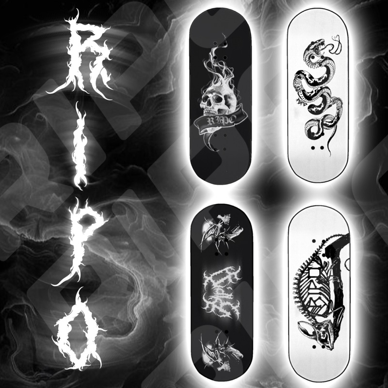 Mặt ván trượt ngón tay chuyên nghiệp FINGERBOARD DECK - RIPO BONE ...