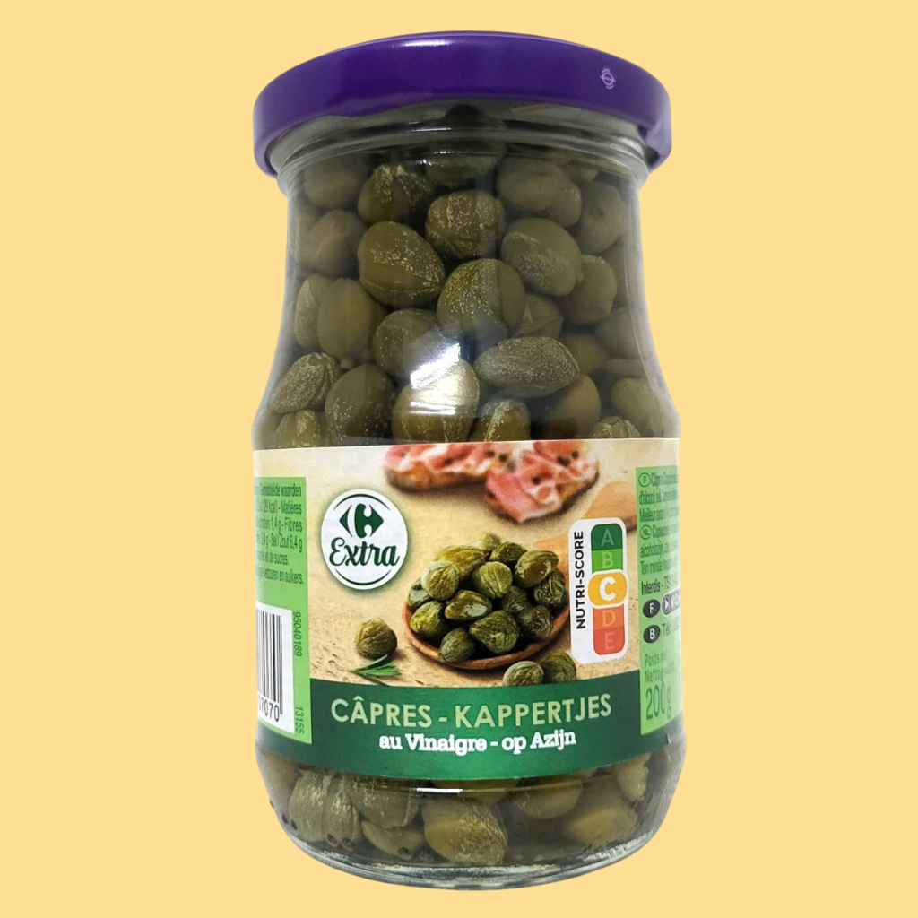 EXTRA [Lọ TT 200g] NỤ BẠCH HOA NGÂM GIẤM [TURKEY] CARREFOUR Capers in ...
