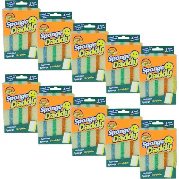 Gói 4 miếng rửa bát đa năng Scrub Daddy Sponge Daddy 2 mặt - Hàng chính ...