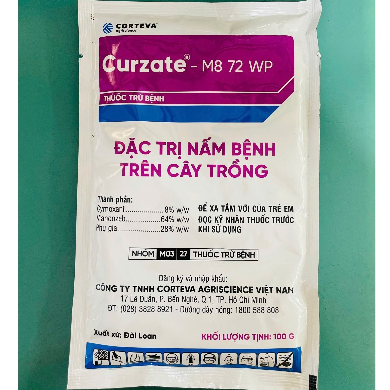 THUỐC TRỪ BÊNH CÂY CURZATE - M8 72WP, gói 100g | Shopee Việt Nam
