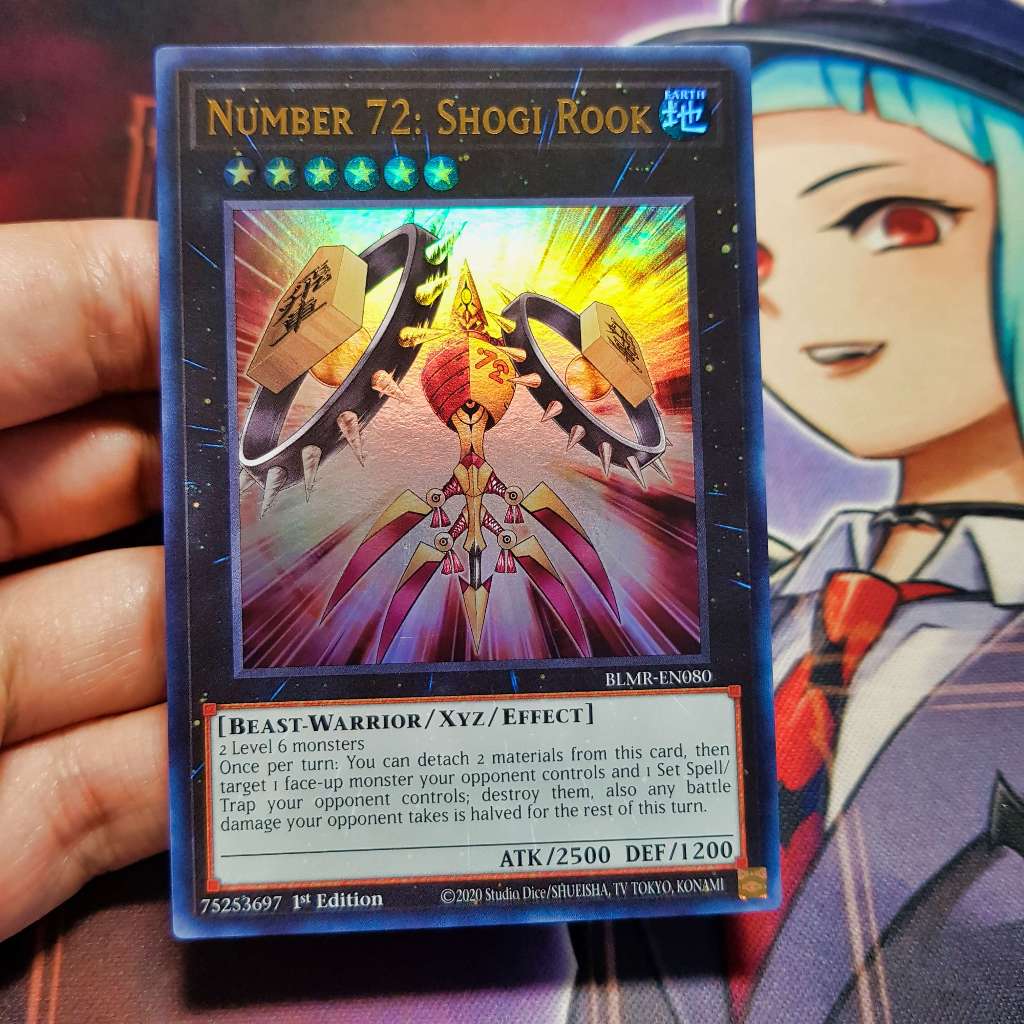 Thẻ bài Yugioh chính hãng | Number 72: Shogi Rook | BLMR Ultra Rare ...