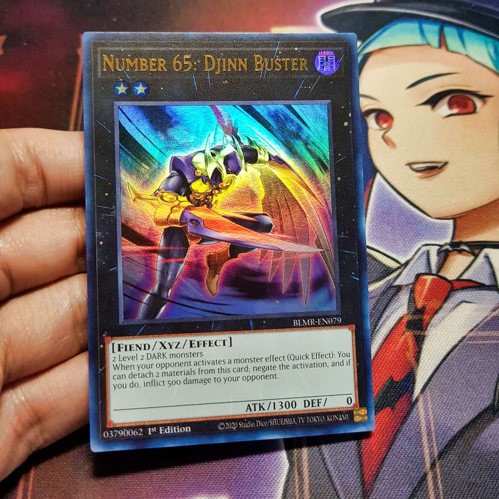 Thẻ bài Yugioh chính hãng | Number 65: Djinn Buster | BLMR Ultra Rare ...