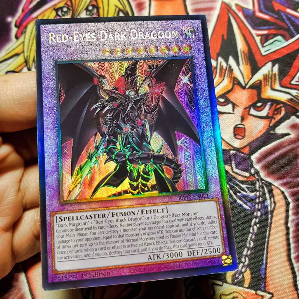 Thẻ bài Yugioh chính hãng | Red-Eyes Dark Dragoon | RA02 Ultimate rare ...