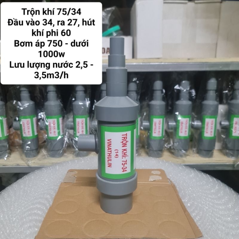 Bộ trộn khí Ejector /Venturi VINATHULIN D75/34 trong xử lí nước giếng khoan nhiễm sắt (Shop cũ ...