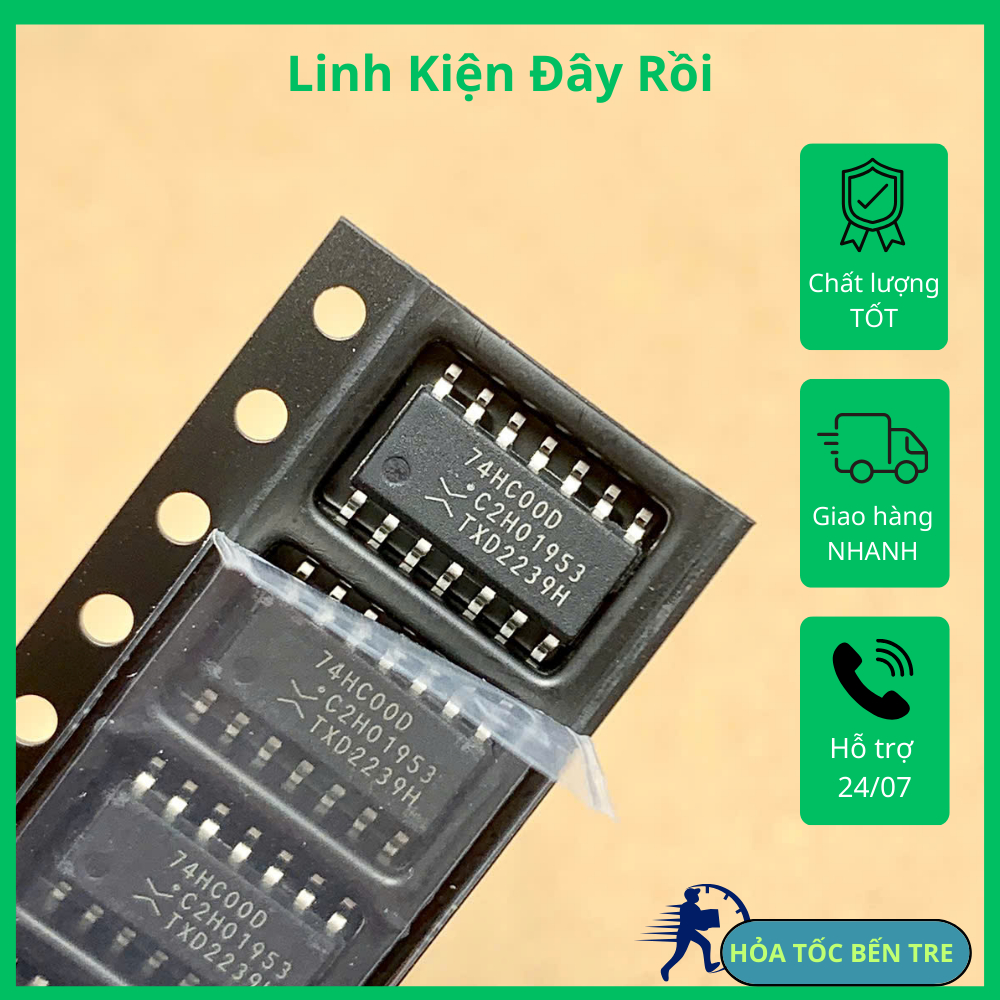 5 cái HC00D HC00 74HC00 74HC00D SOP14 chính hãng | Shopee Việt Nam