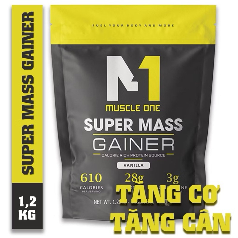 Sữa Tăng Cân Super Mass Gainer M1 1,2Kg + Quà Tặng Bình Nuớc | Shopee Việt Nam
