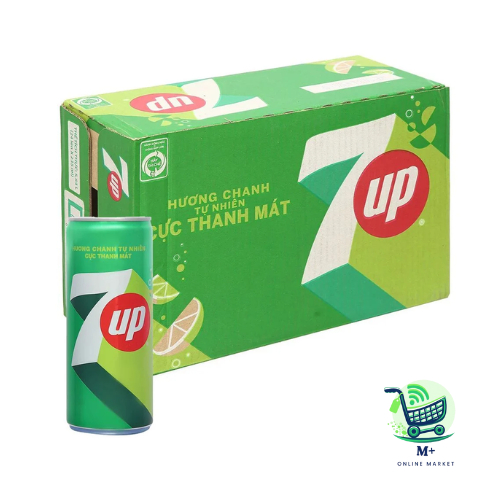 Thùng 24 Lon Nước Ngọt Có Gaz 7Up (320ml/lon) | Shopee Việt Nam