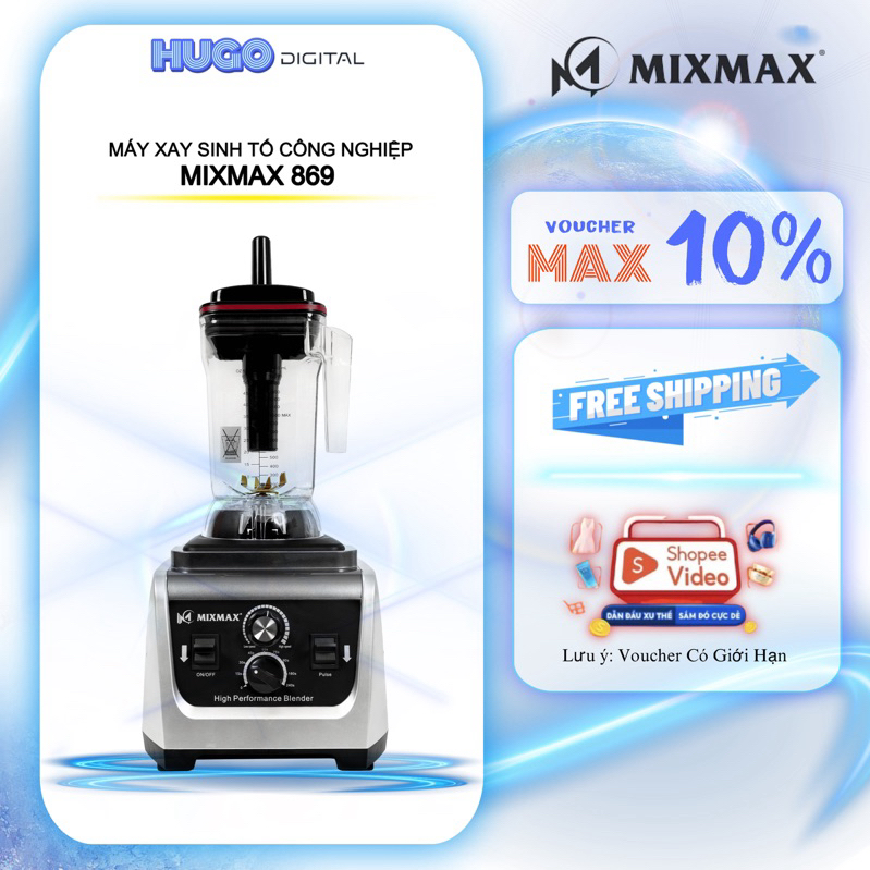 [ GIÁ TỐT ] Máy Xay Sinh Tố Công Nghiệp MIXMAX MM-869 Titanium | Hàng Chính Hãng Bảo Hành 2 năm ...
