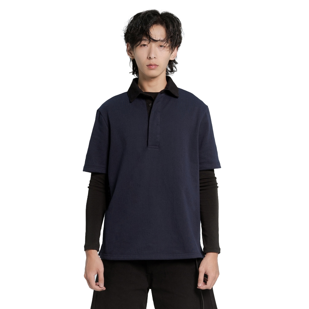 MAHU - ÁO POLO PHỐI CỔ COTTON DÀY | Shopee Việt Nam