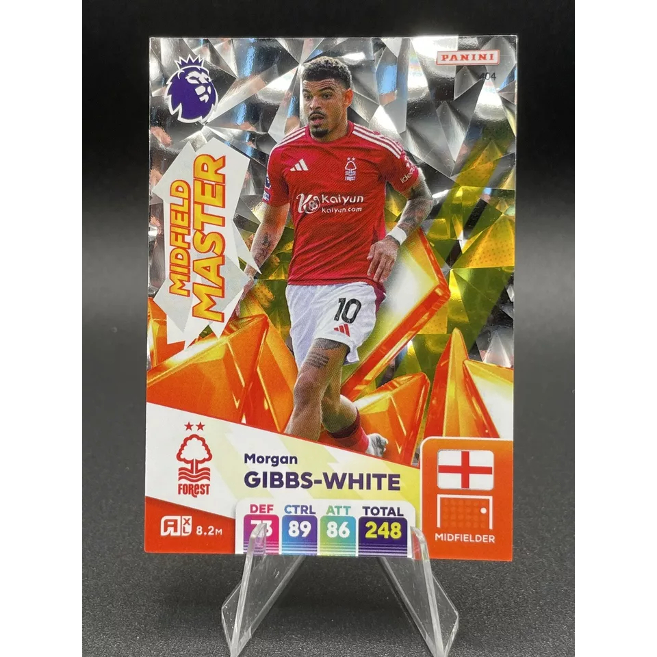 Thẻ MIDFIELD MASTER Morgan Gibbs-White Attax Panini Adrenalyn XL ...