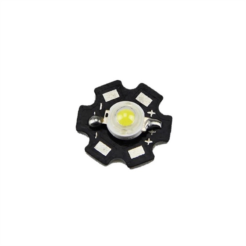 Bóng đèn LED Luxeon 3W màu trắng siêu sáng - Có đế nhôm tản nhiệt ...