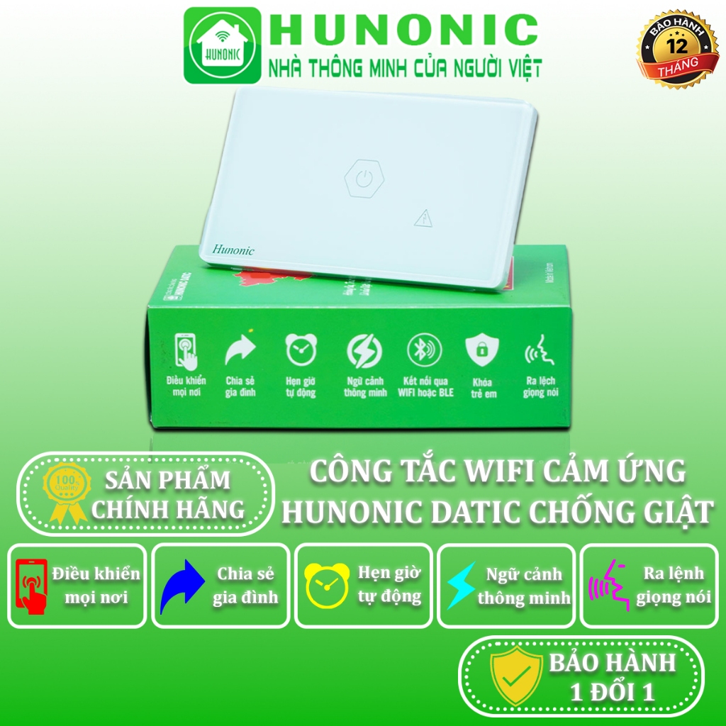 Công Tắc Thông Minh Wifi Cảm Ứng, Công Tắc Chống Giật Cho Bình Nóng ...