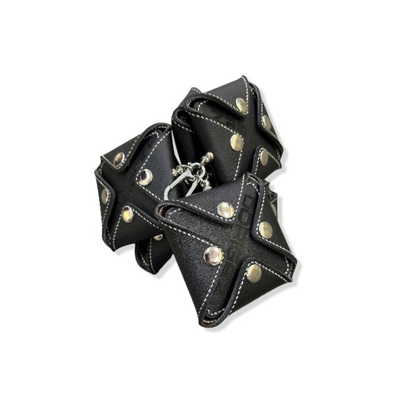 VÍ DA THẬT MÀU ĐEN KHẮC LOGO DPG| 4WAY SHADOW WALLET CHAIN | Shopee ...