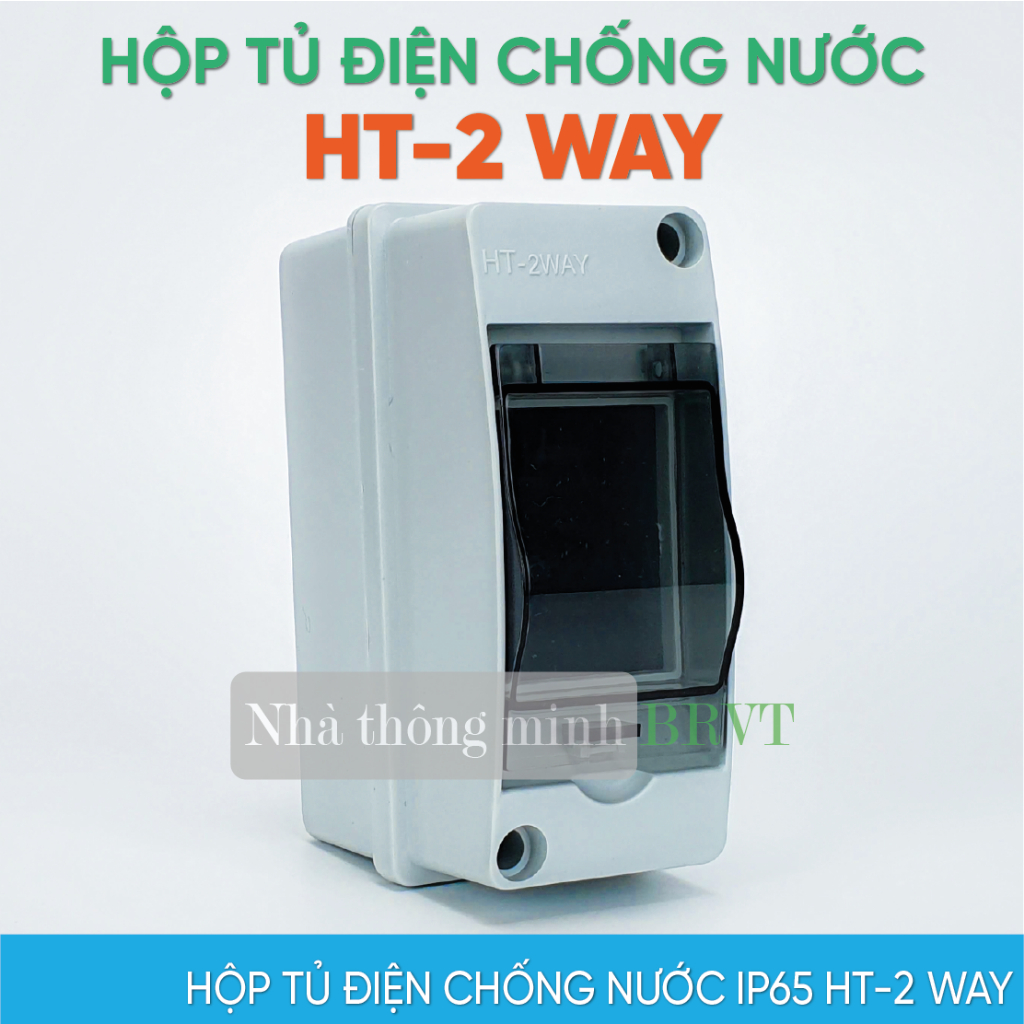 Hộp điện chống nước IP65 HT-2 WAY nhựa cao cấp ABS chống chịu va đập và ...