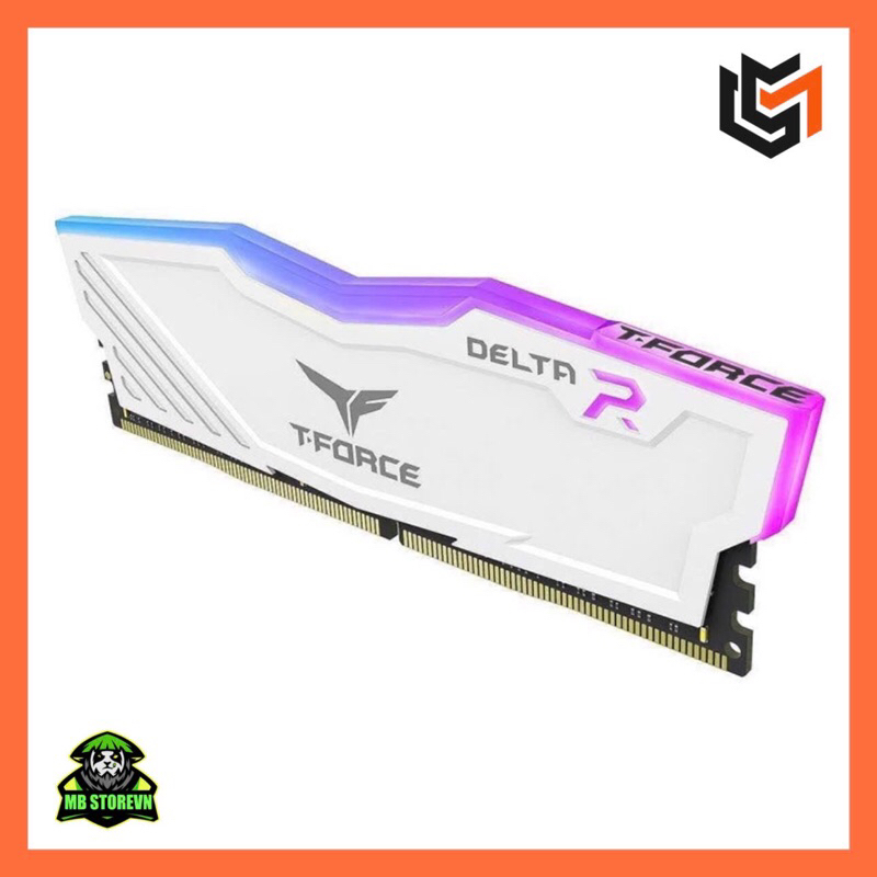 Ram PC DDR4 TEAMGROUP T-Force DELTA RGB 8GB/3200 (Trắng) | Shopee Việt Nam