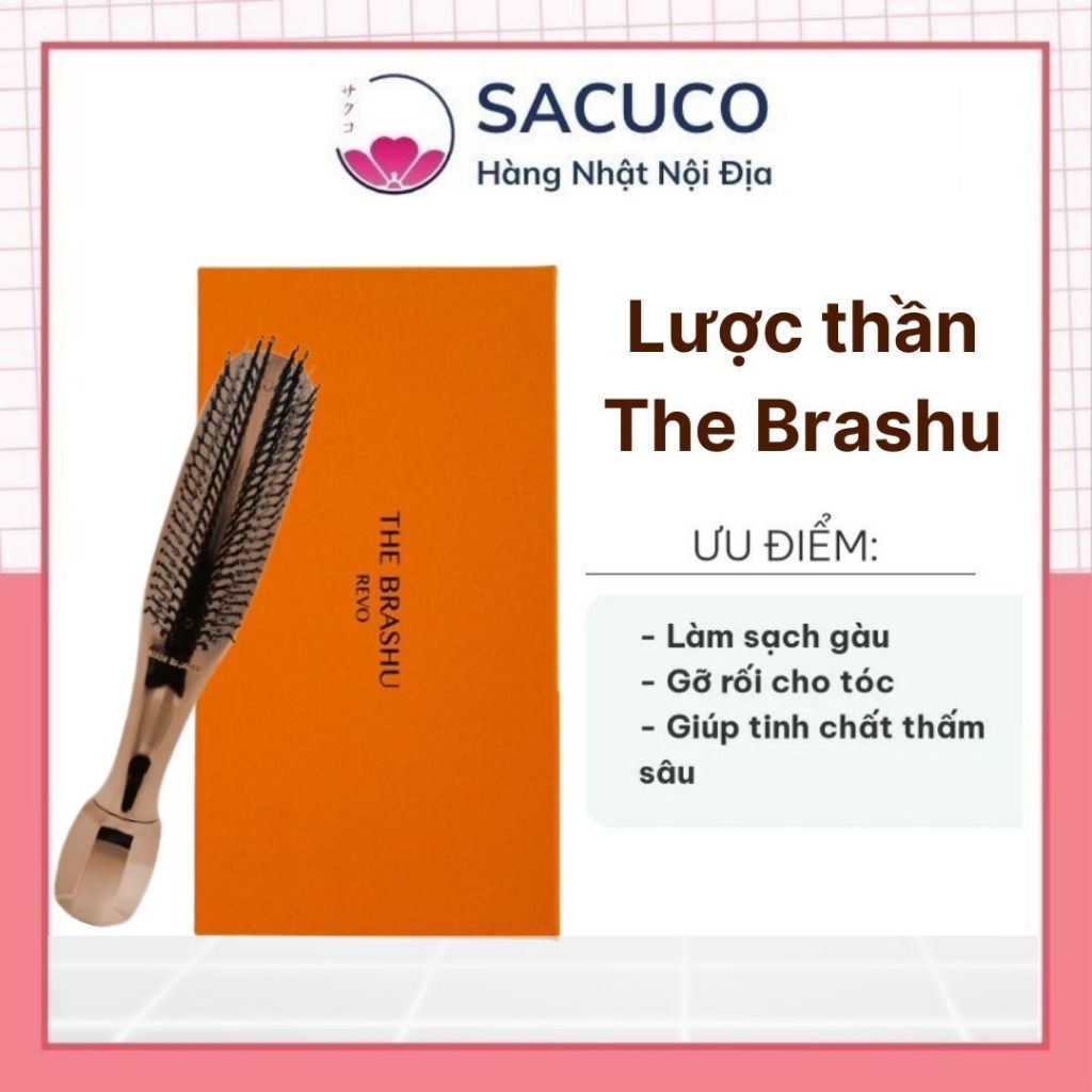 Lược thần kỳ The Brashu Dr Scalp làm sạch, chăm sóc da đầu - Nội địa ...
