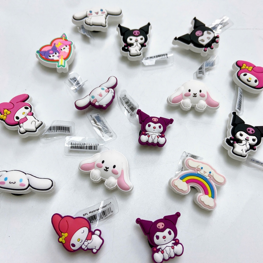 [ kuromi ] JIBBITZ kurumi thỏ cinnamoroll gắn dép Cross 3D đẹp ...
