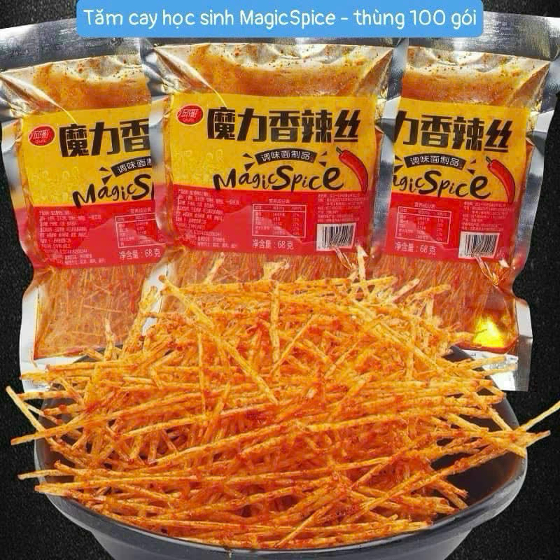 Tăm Cay Magic Spice Học Sinh Gói To 56g Thơm Ngon Đồ Ăn Vặt que Cay Trung Quốc | Shopee Việt Nam