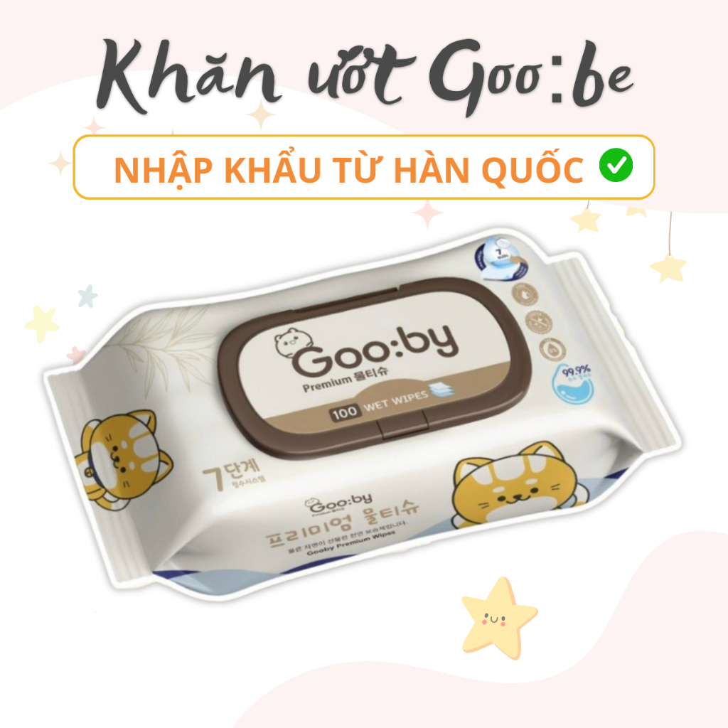 Khăn Ướt Gooby (Goo:be) 100 Tờ – Nhập Khẩu Hàn Quốc, Dưỡng Ẩm Tự Nhiên ...