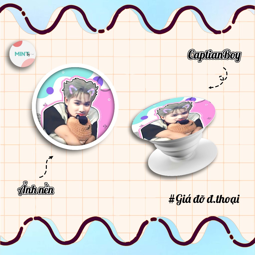 [Handmade] IDOL CaptainBoy Griptok - Giá đỡ điện thoại Captain Boy ...