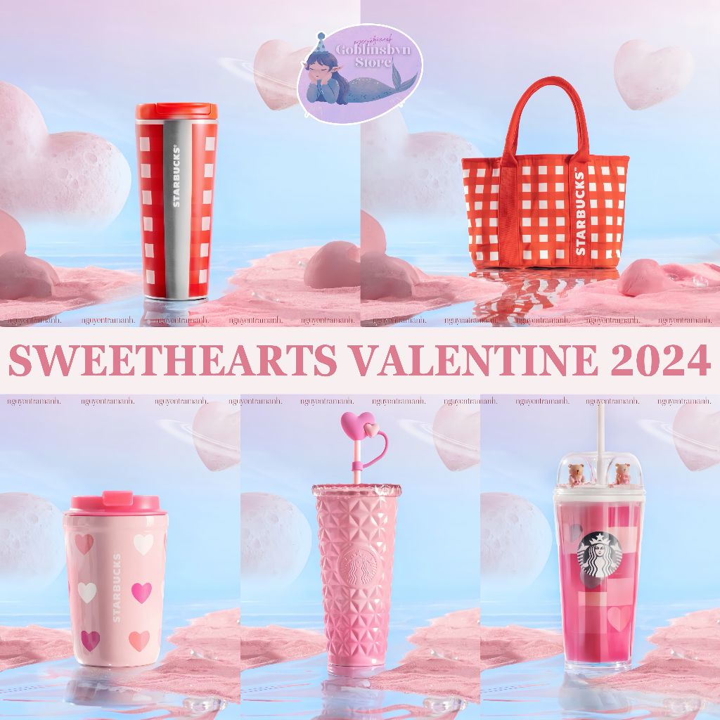 [Limited] STARBUCKS VALENTINES BỘ SƯU TẬP BÌNH GIỮ NHIỆT VÀ TÚI XÁCH ...