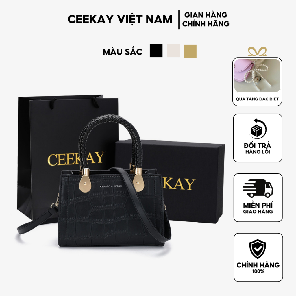 HÀNG SẲN Túi Xách CEEKAY Chất Da PU Mềm Mịn Cao Cấp Hàng Quảng Châu Full Hộp Và Túi Đựng ...
