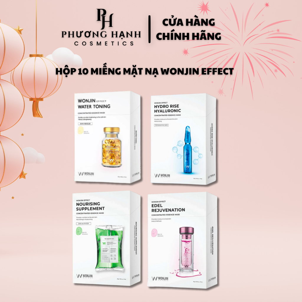 Hộp 10 Miếng Mặt Nạ WONJIN EFFECT Chăm Sóc Da Hàn Quốc 30g | Shopee Việt Nam