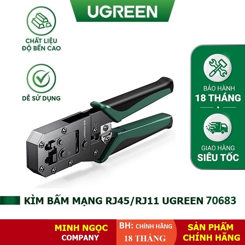 Kìm bấm mạng đa năng RJ45 / RJ11 cao cấp chính hãng Ugreen 70683 - Sản ...