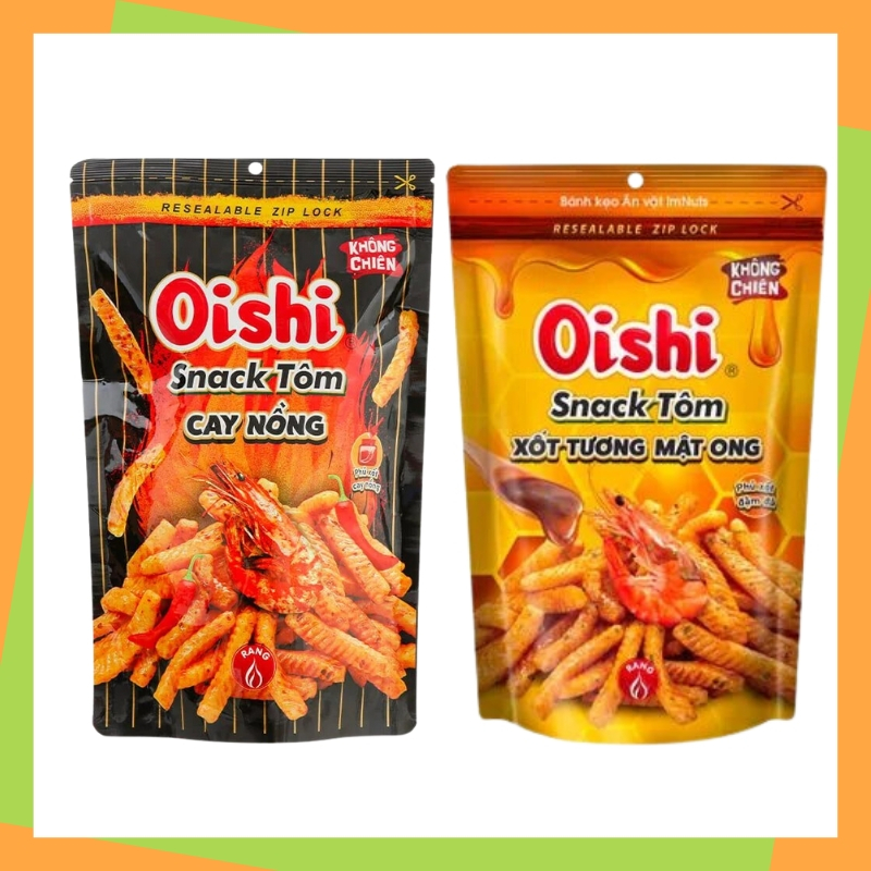 Bim bim Oishi snack túi Zip 65Gram | Shopee Việt Nam