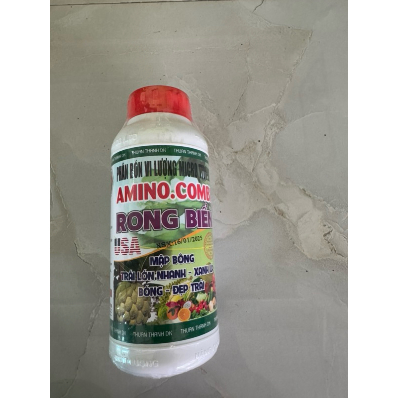 Phân bón lá Amino Combi Rong Biển [Mập Bông, Lớn Trái, Xanh Lá] chai ...