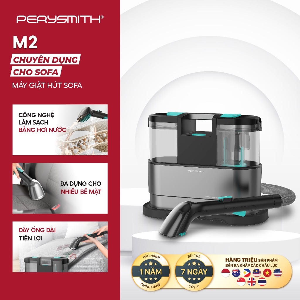 PerySmith M2 Máy Hút Giặt CleanPro Diệt Khuẩn Giặt Hút Giặt Đệm Làm ...