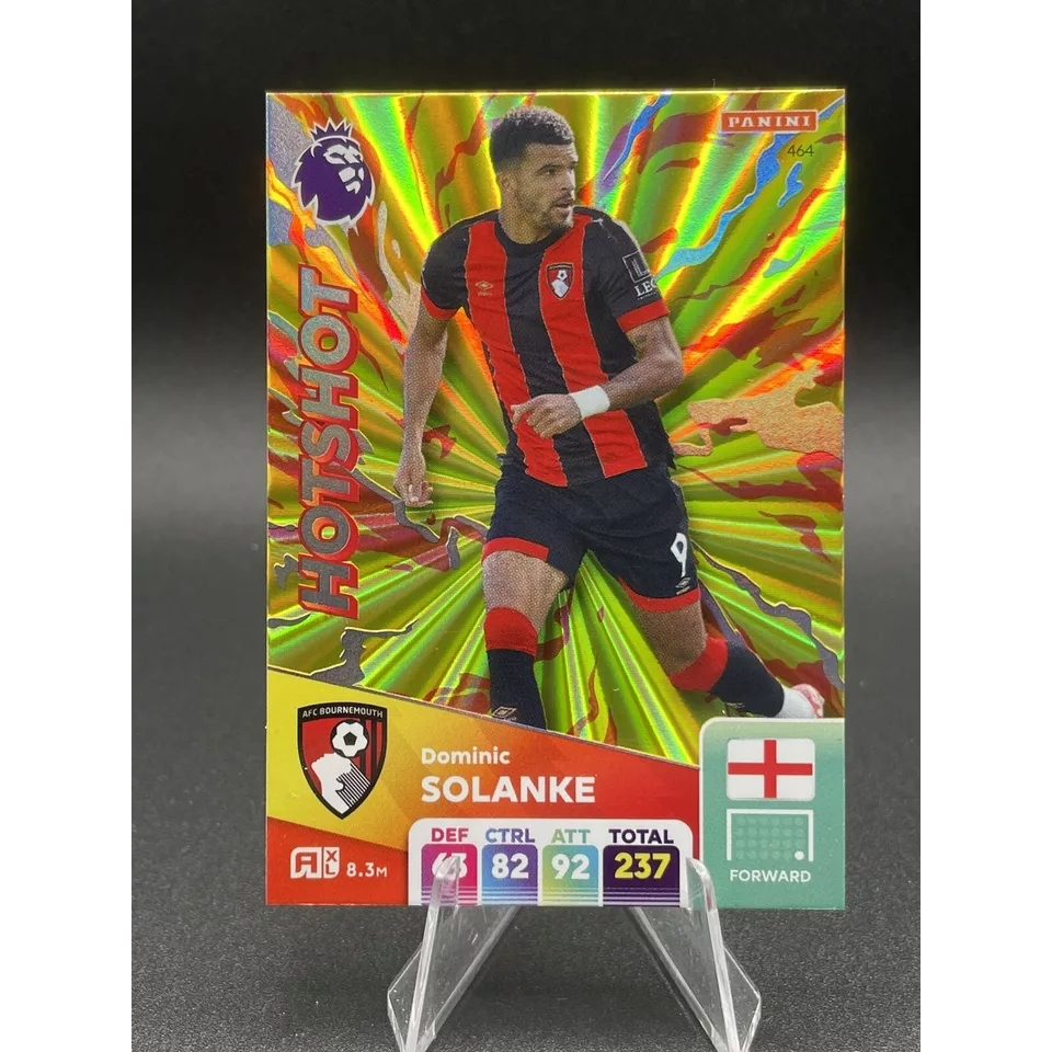 Thẻ HOTSHOT Dominik Solanke Panini Adrenalyn XL Premier League 2024/ ...